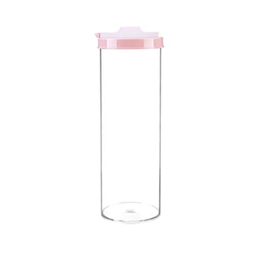 UPKOCH Food Storage Container Airtight Snack Bin with Lids Pantry Kitchen Container for Spaghetti Noodle Pasta(Pink)
