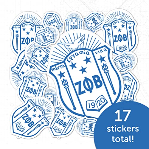 Zeta Phi Beta Sticker Vinyl Decal Laptop Water Bottle Car Scrapbook (Type 3-3)