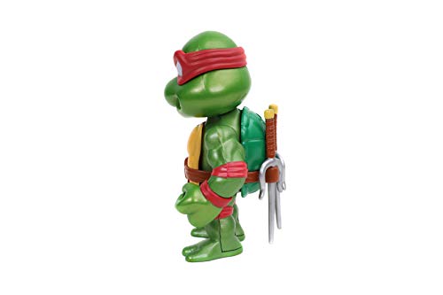 Jada Toys "Teenage Mutant Ninja Turtles 4"" Raphael Die-cast Figure, Toys for Kids and Adults, red