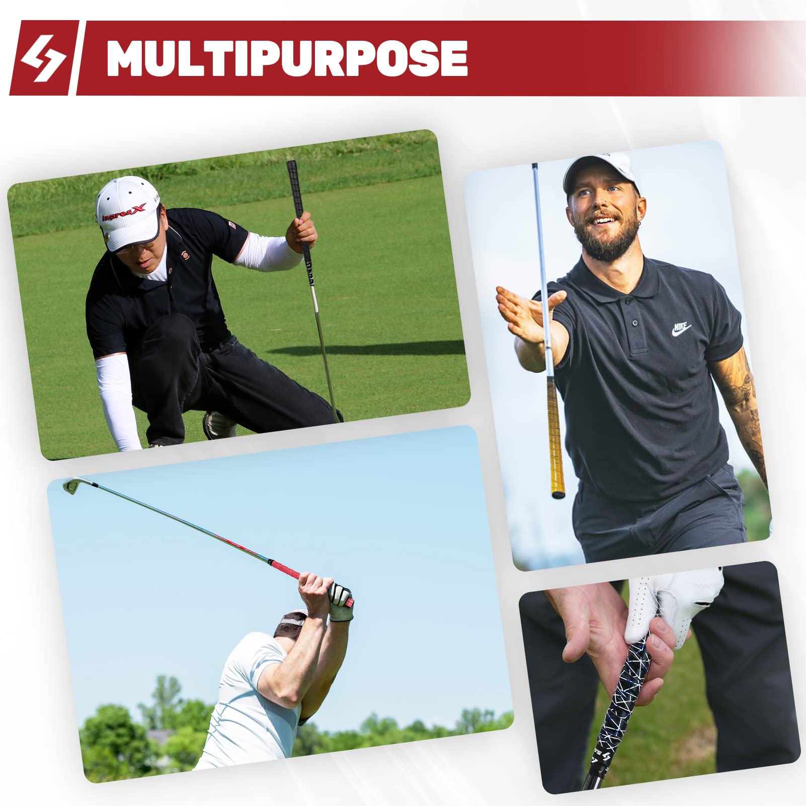 SAPLIZE Golf Grip Wrapping Tapes, 3-Pack Tacky PU Overgrip Tapes, New Regripping Solution for Golf Club Grips, Refresh Golf Grips