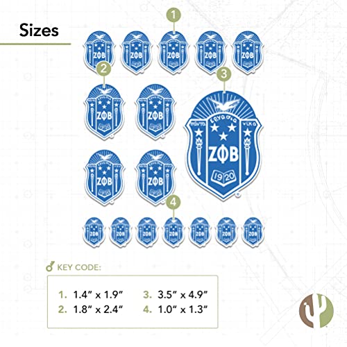 Zeta Phi Beta Sticker Vinyl Decal Laptop Water Bottle Car Scrapbook (Type 3-2)