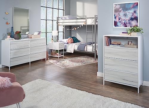 Sauder Cannery Bridge Storage Wall, L: 48.35" x W: 15.67" x H: 71.97", Mystic Oak