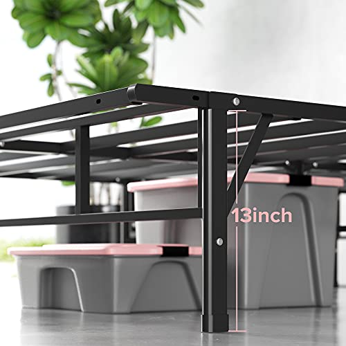 ZINUS SmartBase Compack Mattress Foundation / 14 Inch Metal Bed Frame / No Box Spring Needed / Sturdy Steel Slat Support, Twin