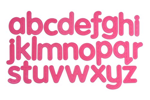 TickiT SiliShapes Trace Alphabet - Set of 26 - Transparent Silicone Letters With Traceable Broken Lines and Directional Arrows - Lowercase - Teach Letter Recognition and Formation
