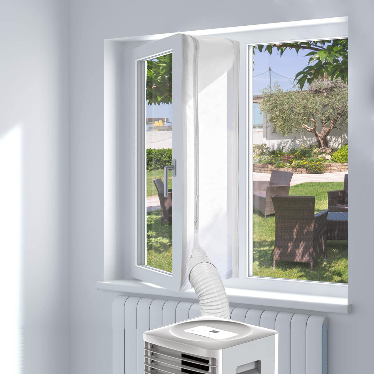 Vgooar Universal Window Seal for Portable Air Conditioner, Waterproof Window Seal for AC Unit, Tilting and Casement Windows Only, 400cm / 157inch