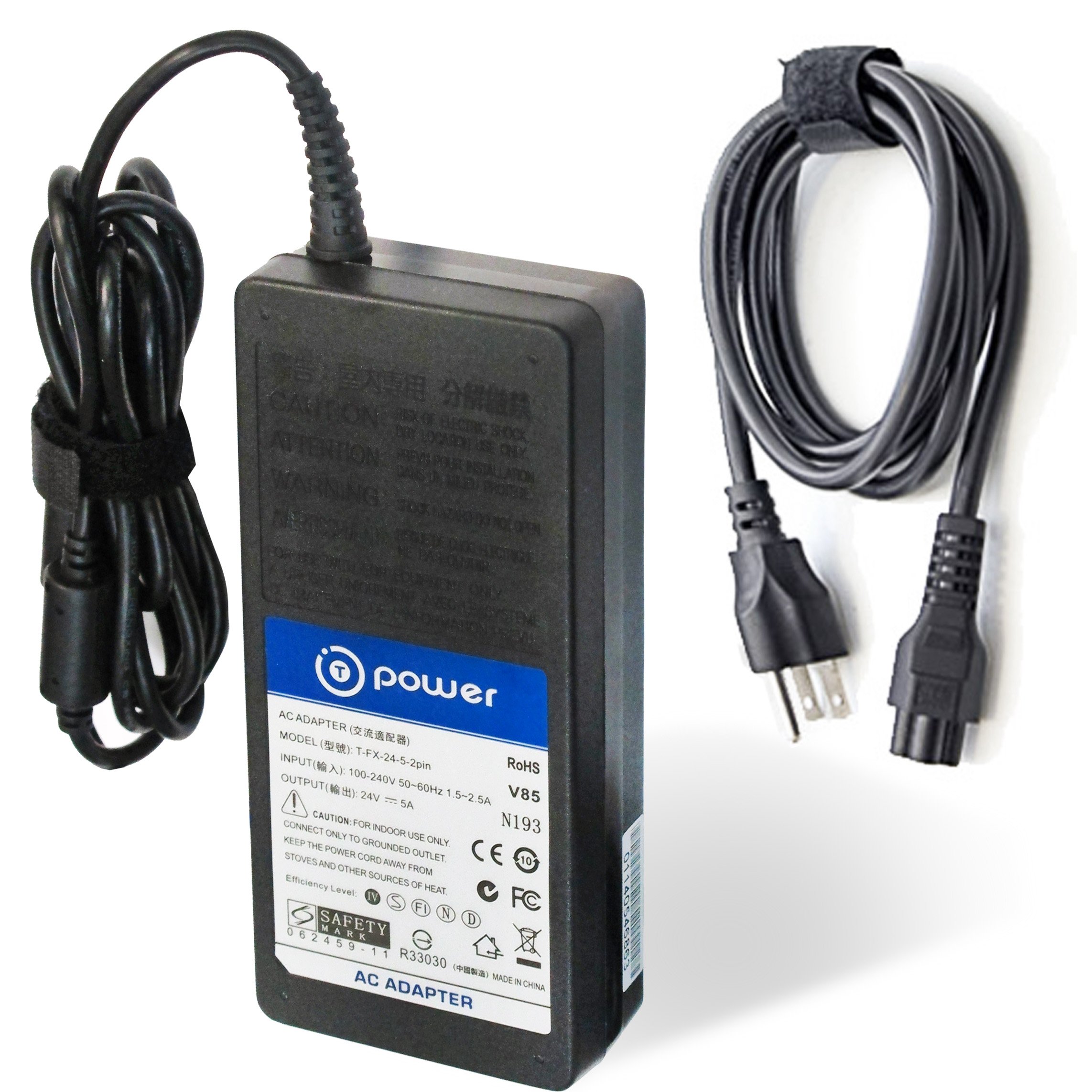 T-Power Charger for Auria EQ276W EQ276WN 27" WQHD Korean IPS LED Monitor 2560x1440 Resolution Replacement Power Supply Cord Ac Dc Charge