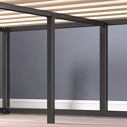 ZINUS Joseph Metal Platforma Bed Frame / Mattress Foundation / Wood Slat Support / No Box Spring Needed / Sturdy Steel Structure, King