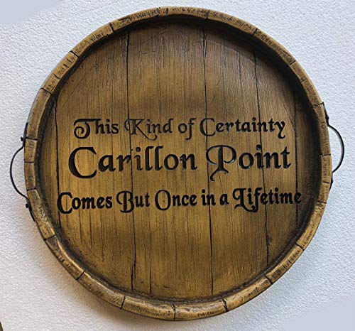Wine Barrel Serving Tray Personalized