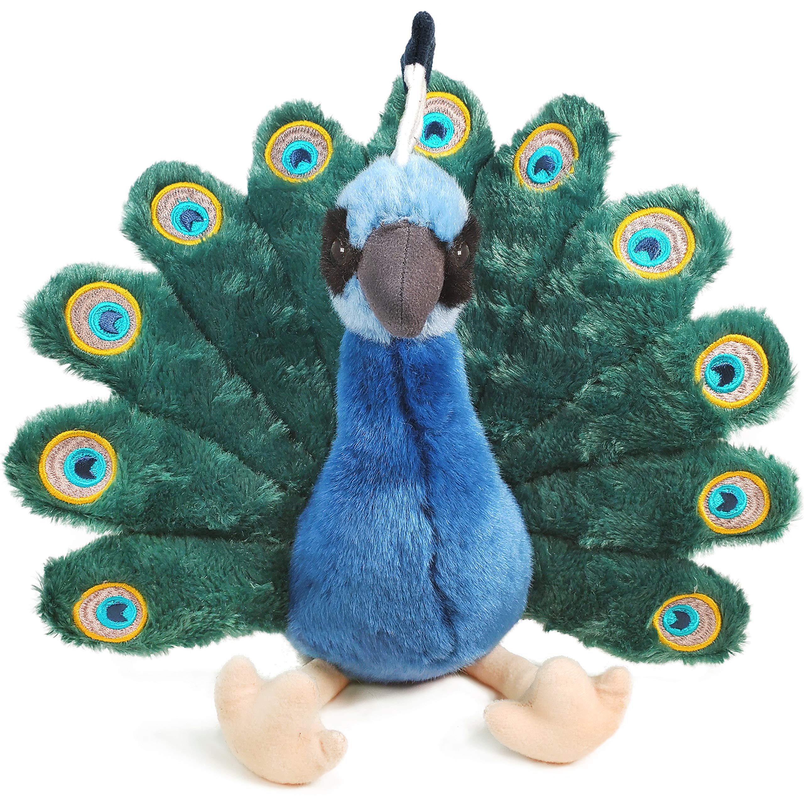 TigerHart Pakhi The Peacock - 10 Inch Stuffed Animal Plush Bird