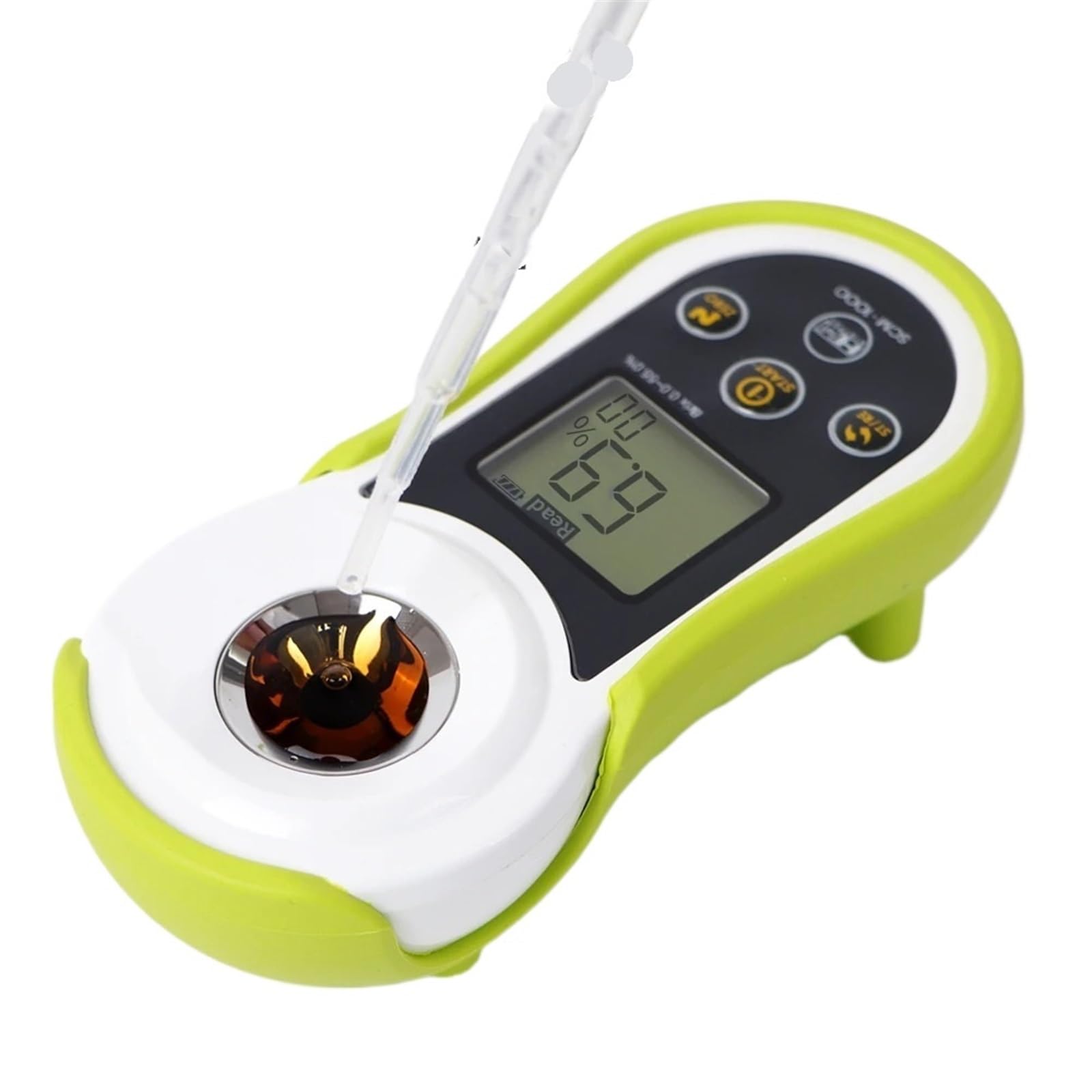 KYKYK Refractometer, Digital Refractometer Brix Meter Sugar Content Measuring Instrument Fruit Juice Beverage Wine Beer Sugar Detector 0-55% Range for Fruit, Homebrewing, Juice, Vegetables