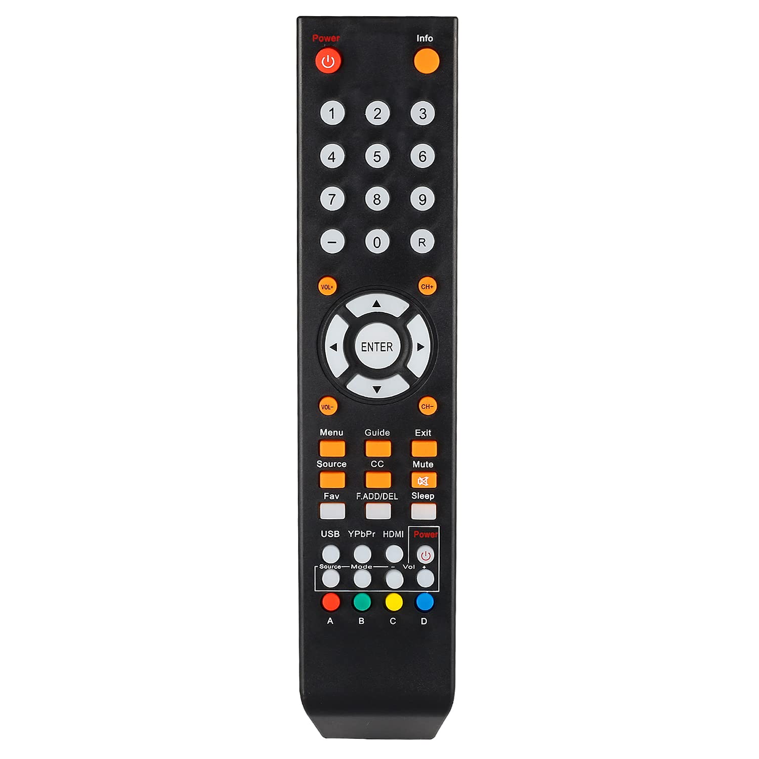 Universal Replace Remote Control 8142026670003C Fit for All Most Sceptre TV LED HDTV LCD Remote