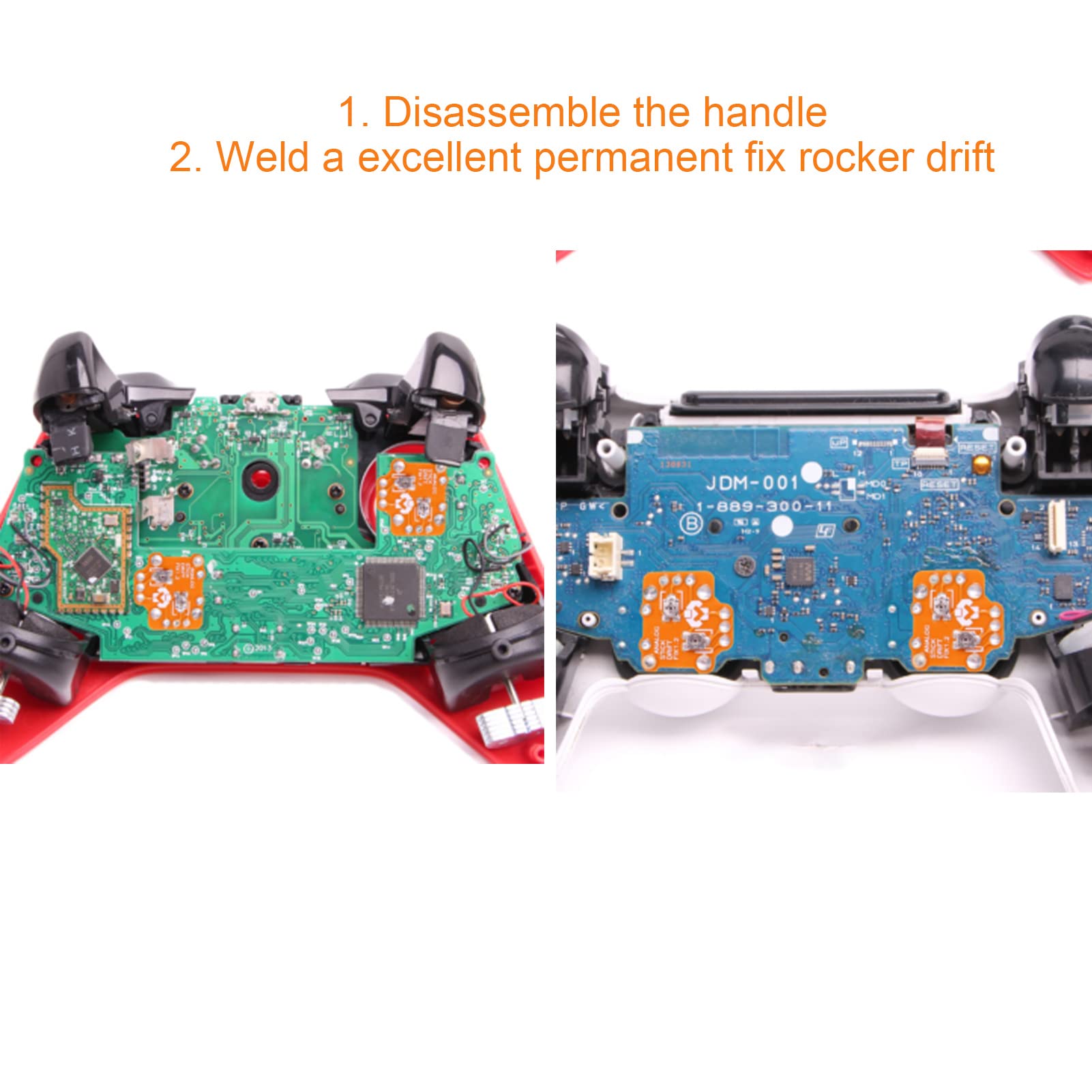Zunate Gamepad Repair Board Controller, Analog Stick Drift Fix Mod, Highly Match Game Controller Accessories for PS4 ONE Series Switch PRO