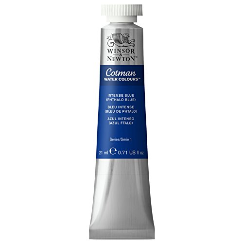 Winsor & Newton Cotman Watercolor Paint, 21ml (0.71-oz) Tube, Intense Phthalo Blue