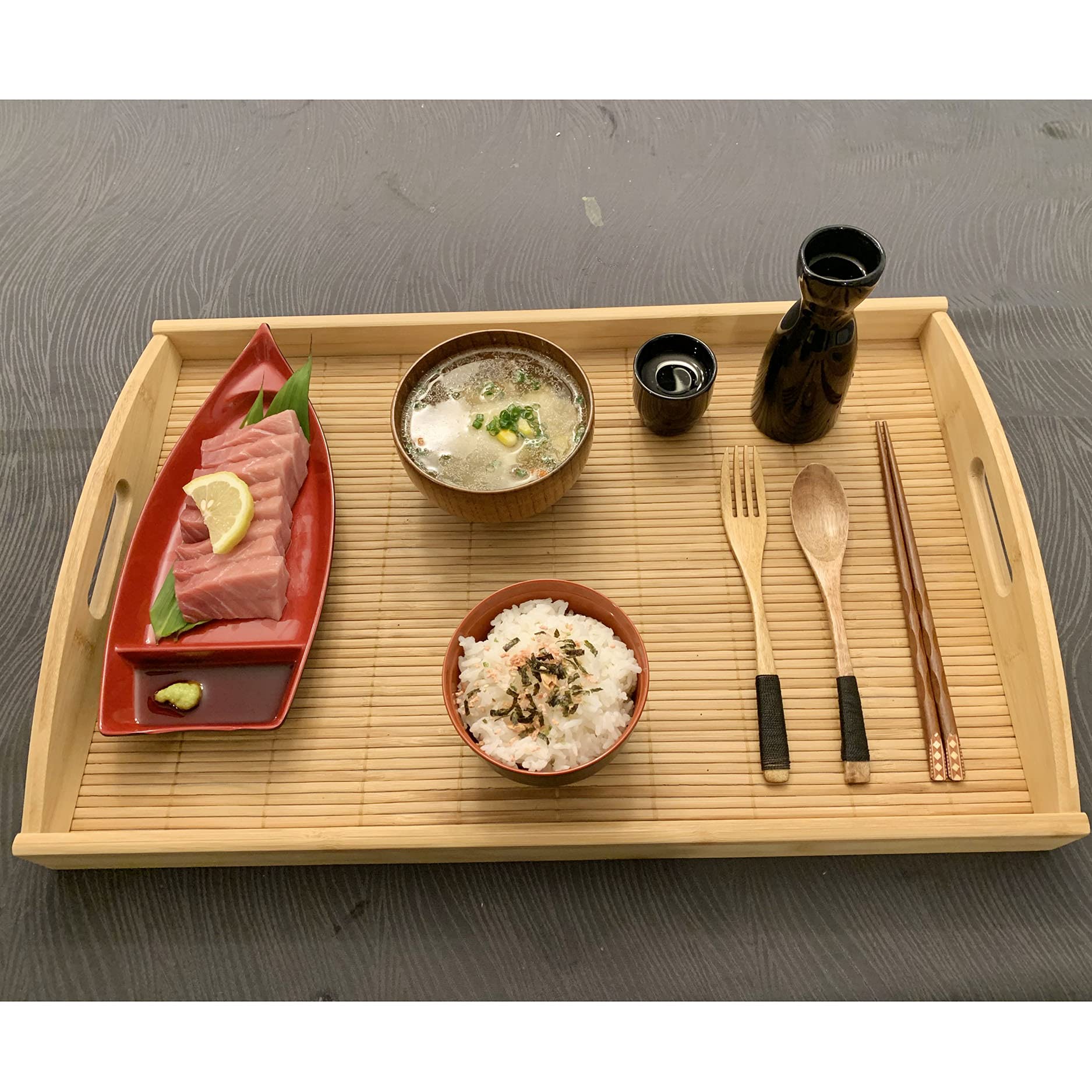 JapanBargain 2685x4, Set of 4 Wooden Dinner Spoons Yogurt Spoons Snack Spoons Ice Cream Spoons Children Spoons, 7-3/4 inch