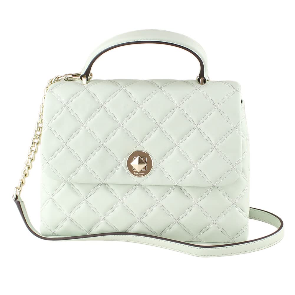 Kate Spade Natalia Medium Flap Crossbody Women's Leather Handbag (Crystal blue)