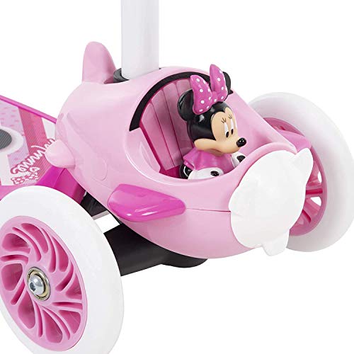 Huffy Disney Minnie Mouse Toddler Scooter, Ideal for Ages 3+, 3 Wheels, Wide Pink Deck with Minnie Mouse Graphics, Easy-Balance Scooter, Durable, Safe and Comfortable