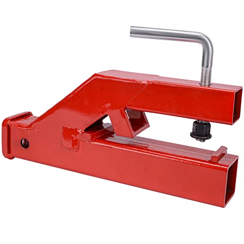 YINTATECH Clamp On Trailer Hitch Tractor Ball Bucket Trailer Receiver Hitch 2" Hitch Mount Adapter for Deere Bobcat