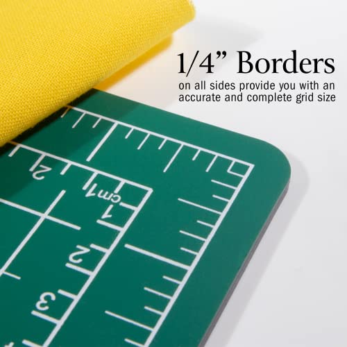 WA Portman Rotary Cutter Set & Cutting Mat for Sewing - 45mm Rotary Cutter for Fabric & 5 Blades - 18x24 In Fabric Cutting Mat - 6x24 In Acrylic Ruler for Cutting Fabric - Rotary Cutter and Mat Set