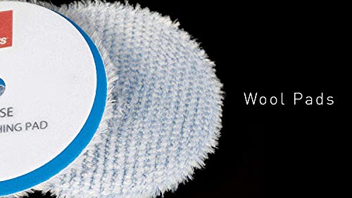 Rupes 6.75" (170MM) Blue COARSE Wool PAD, 9.BW180H