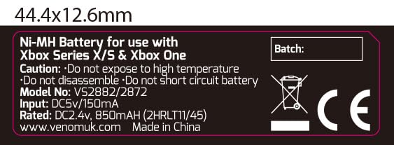 Venom Rechargeable Battery Twin Pack - White (Xbox Series X, Xbox Series S)) (Xbox Series X)