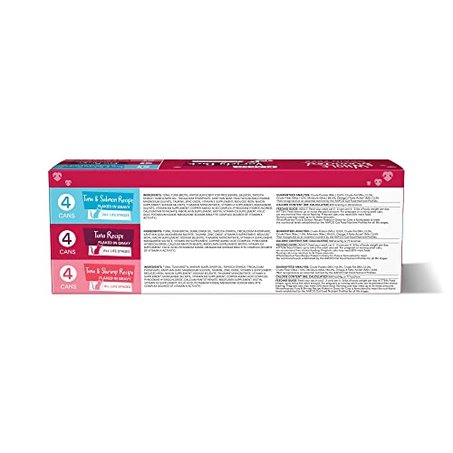 WholeHearted Grain Free Maritime Delights Flaked Wet Cat Food Variety Pack for All Life Stages, 2.8 oz.