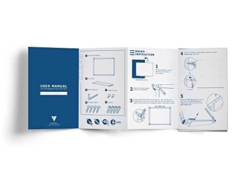 V VAB-PRO 24x36 inch Magnetic Dry-Erase White Board with Adjustable Pen Tray; Installation Kit Incl. & Wall Mount; Aluminum Frame; Sturdy Build for Classroom, Studio, Office -W312436-01