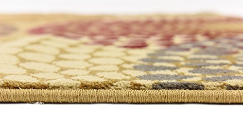 Unique Loom Barista Collection Area Rug - Java (5' 3" x 8' Rectangle, Beige/ Black)
