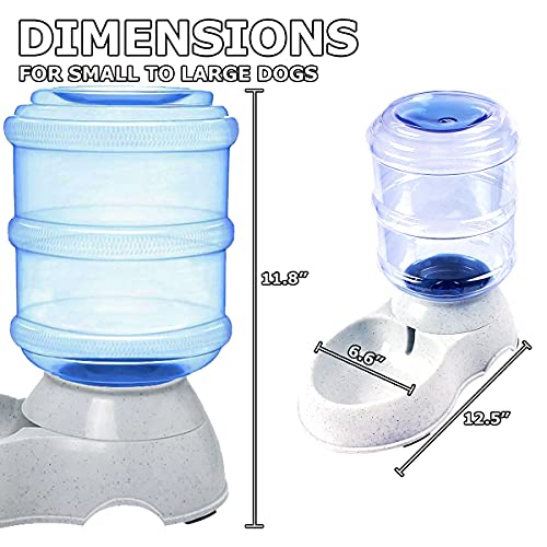 VaygWay Self Dispensing Pet Waterer β Automatic Gravity Dog Cat Waterer - Pet Water Dispenser Dogs Cats β Dog Water Bowl Water Dish β Automatic Water Bowl for Pets