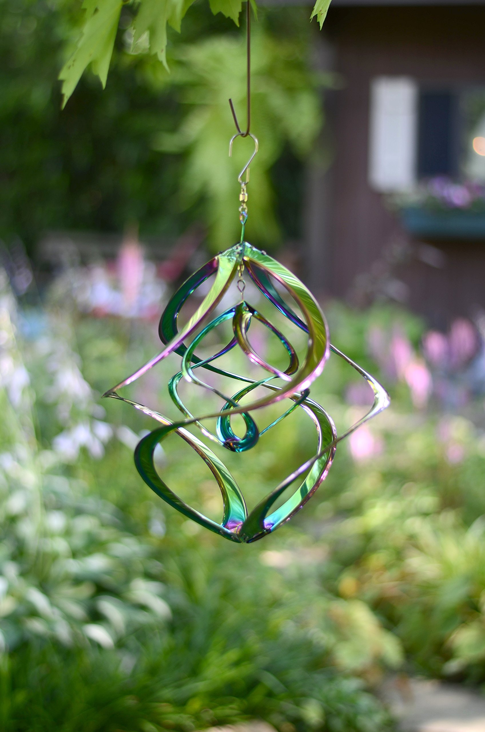 Red Carpet Studios 31065 Hanging Cosmix Wind Spinner, Double Helix, Rainbow