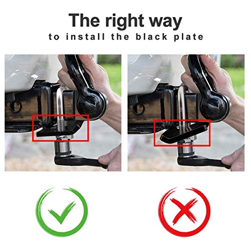 WOFTD Hitch Tightener for 1.25" and 2" Hitches, Anti-Rattle Easy Installation Rust-Free Heavy Duty Reduce Movement from Hitch Tray Cargo Carrier