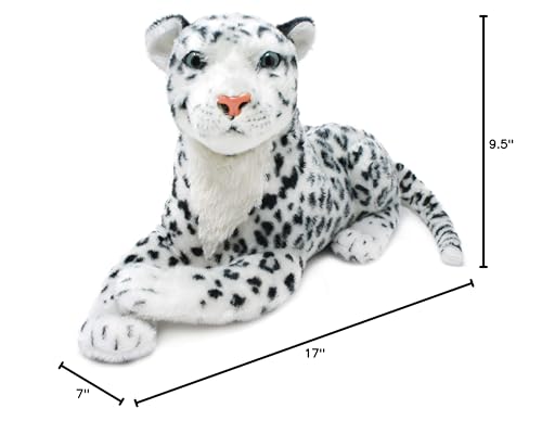 TigerHart Sinovia The Snow Leopard - 17 Inch Stuffed Animal Plush Snow Cat