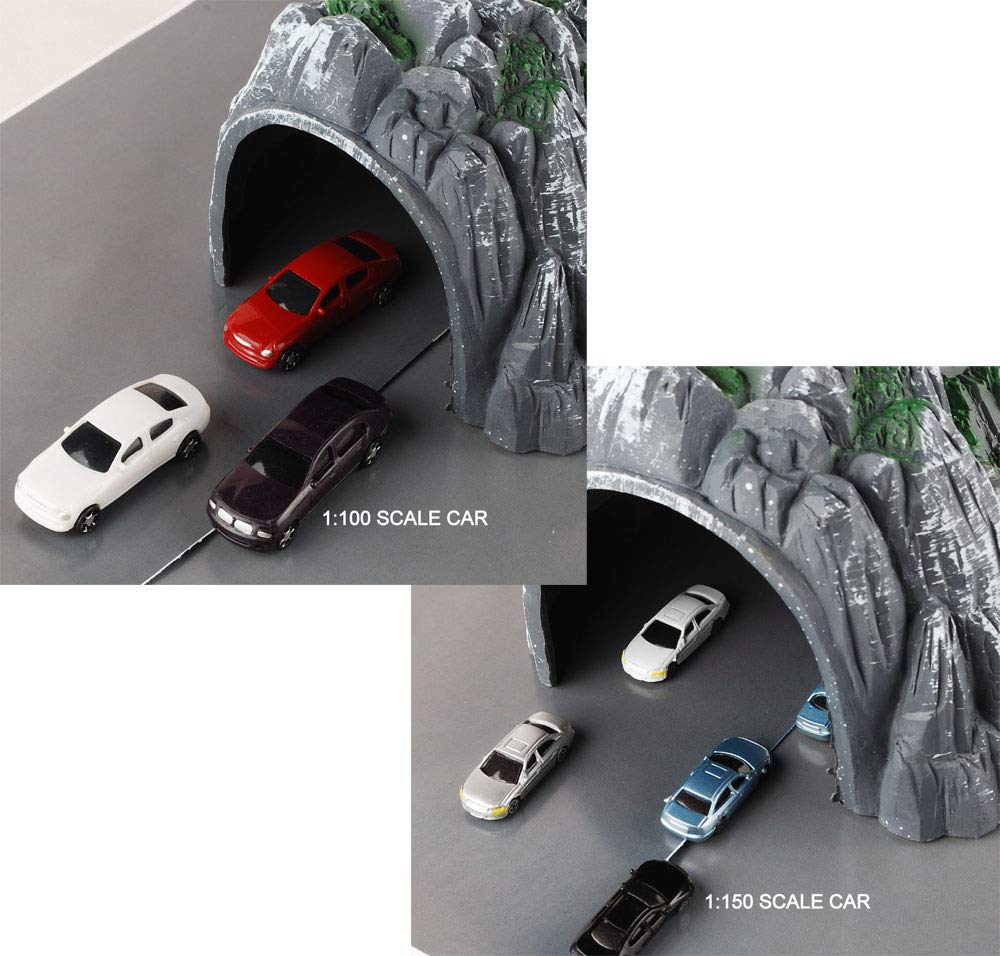 NWFashion Model Scenery 1:160 Scale N Gauge Plastic Rockery Tunnel Track Train Accessories Toy (3PCS)