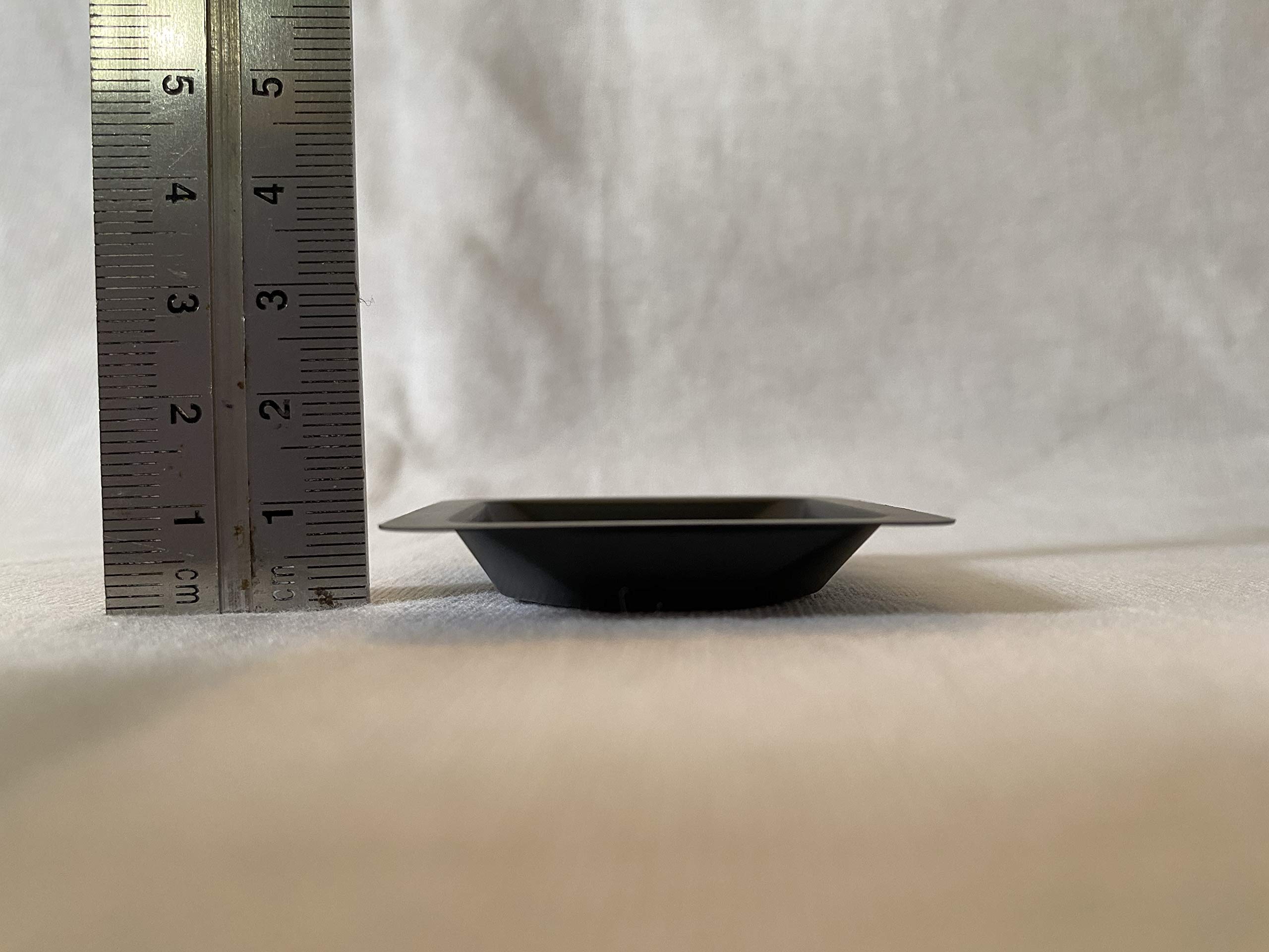 Standard Weighing Boats, W-S46-BK-100, 46mm, Small, Black, Pack of 100