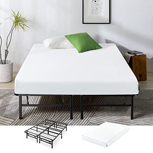 ZINUS 6 Inch Green Tea Cooling Gel Memory Foam Mattress and SmartBase Metal Mattress Foundation Set / Bed and Mattress Set / No Box Spring Needed / Mattress in a Box, Full