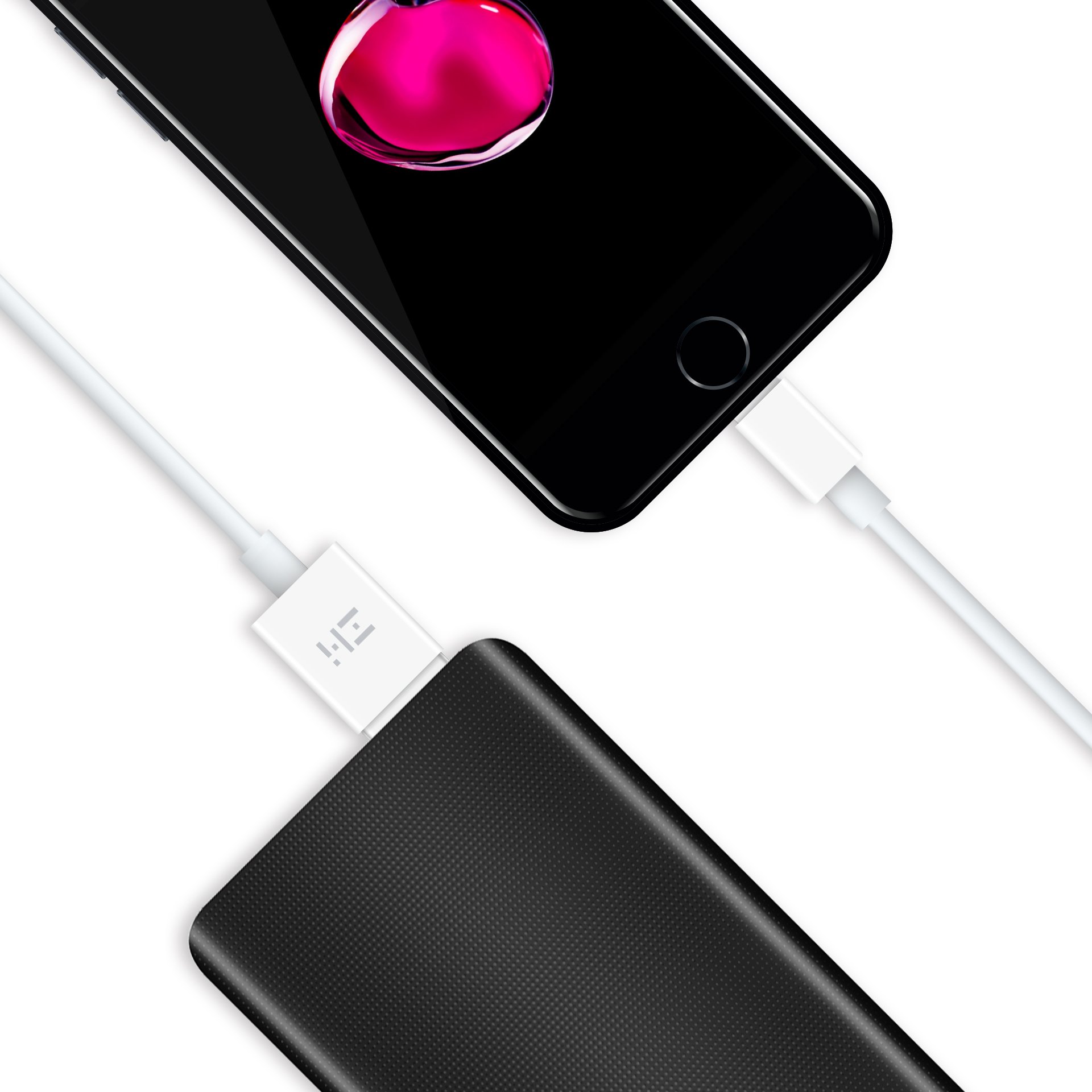 ZMI [3.3ft] Lightning Cable/iPhone Charge Cable Charger Cord, MFi for iPhone 8/8 Plus/X/XS/XS Max/XR/7/7 Plus/SE/6/6 Plus/6S/6S Plus/5/5C/5S, iPad/iPad Mini/iPad Air, iPod Touch/Nano