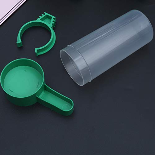 Yardwe 5Pcs Birds Feeder Drinker Waterer Clip with Automatic Drinking Water Sprinkler Proof Bird Cup for Parrots Budgie Cockatiel Lovebirds (M)