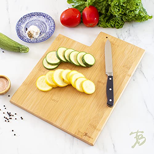 Totally Bamboo Destination Utah State Shaped Serving and Cutting Board, Includes Hang Tie for Wall Display