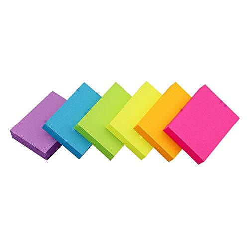 Sticky Notes 1.5x2 inch Bright Colors 18 Self-Stick Pads 100 Sheets/Pad