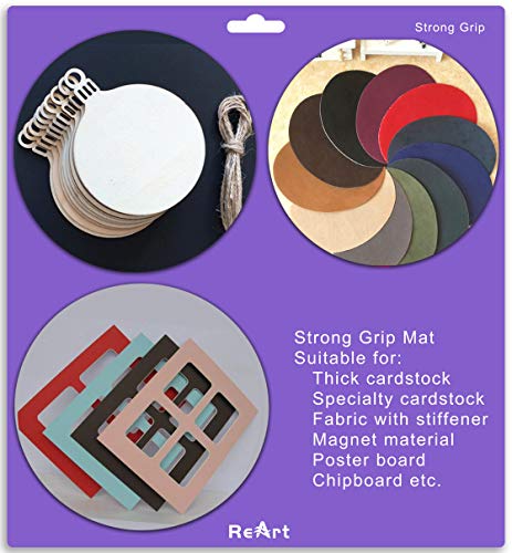 ReArt Cutting Mat Variety 6 Packs for Silhouette Cameo 4/3/2/1 - Strong, Standard, Light Grip, 12in x 12in x 3 Packs, 12in x 24in x 3 Packs.