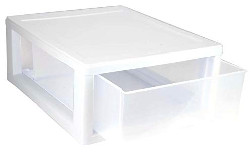 Sterilite 16 Qt Single Box Modular Stacking Storage Drawer Container (18 Pack)