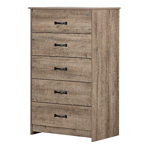 South Shore Tassio 5-Drawer Chest Weathered Oak