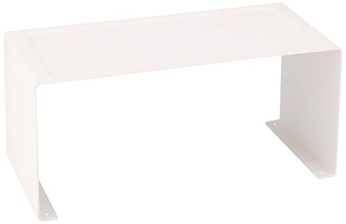 Yamazaki Home Tower Stackable Alloy Steel Kitchen Rack – Storage Organizer Counter Shelf White Small