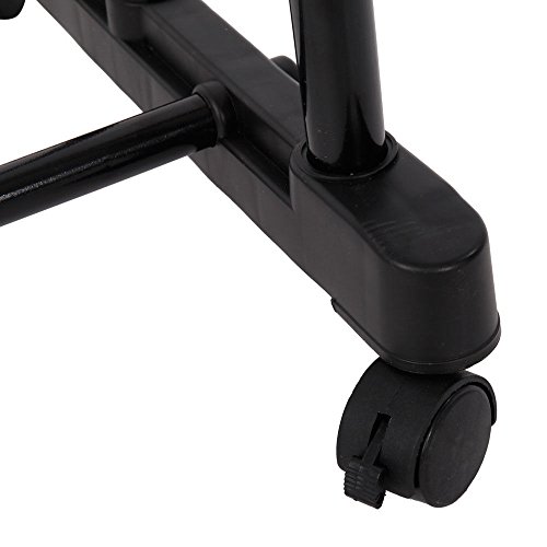 Safe Price 32" Adjustable Rolling Clothes Rack Double Bar Hanging Garment with Hanger Steel