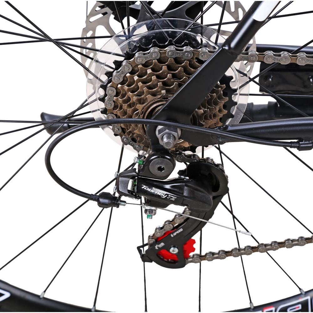 EUROBIKE Road Bikes 700C Wheels 54cm Frame for Men and Women 21 Speed (30mm)