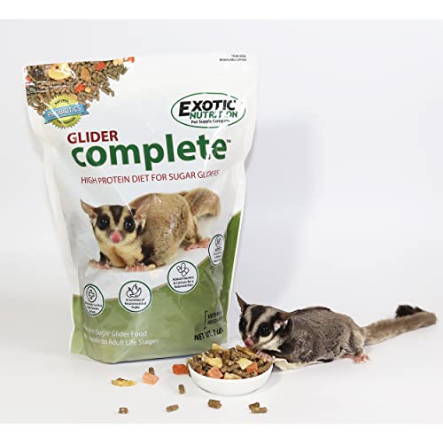 Sugar Glider Complete Food Starter Package - Nutritionally Complete Pellet Diet & High Protein Supplemental Food for Sugar Gliders⦠(2 Piece Set)