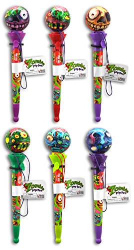 Zombie Pens with Pop-Off Zombie Head - Bright Green