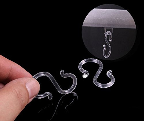 zison 12 PCS 1.7Inch Clear Plastic Punch Bowl Cup S Hooks