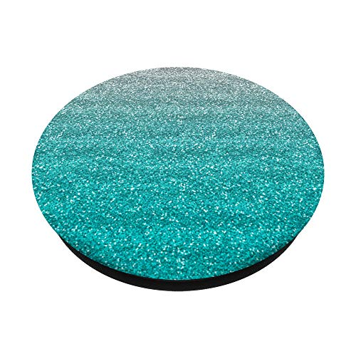 Teal - blue - Silver Gradient PopSockets PopGrip: Swappable Grip for Phones & Tablets