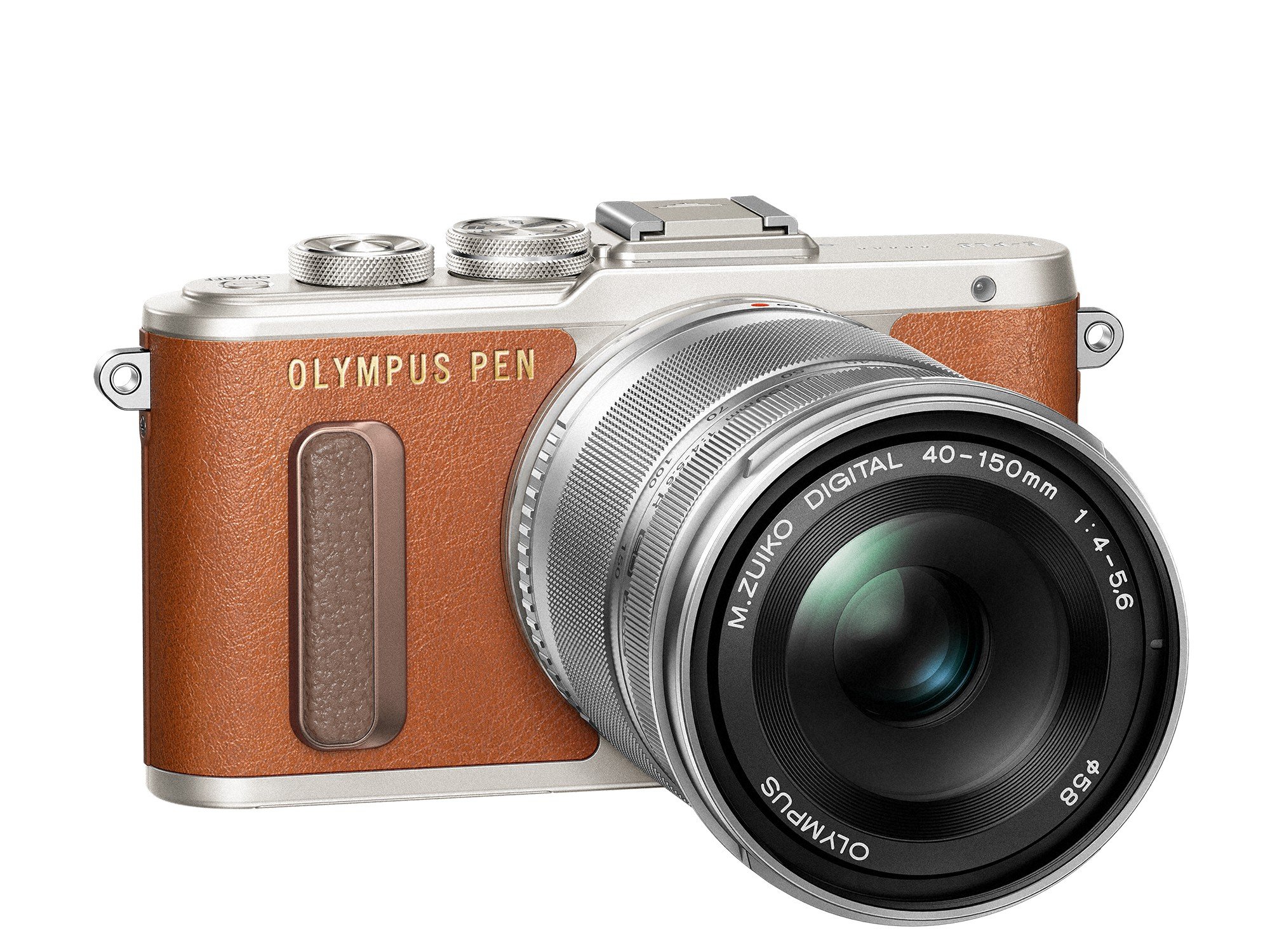 OLYMPUS PEN E-PL 8 EZ double zoom kit [Brown][International Version, No Warranty]