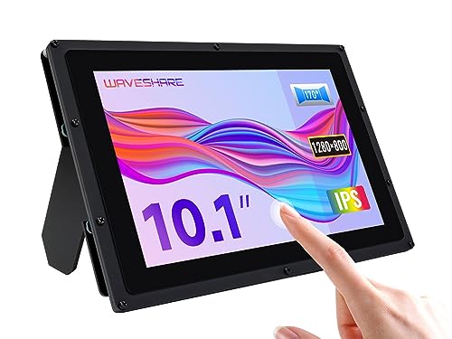 Waveshare 10.1 inch Capacitive Touch Screen LCD IPS Screen 1280x800 Hardware Resolution Supports Multi Mini-PCs and Multi Systems
